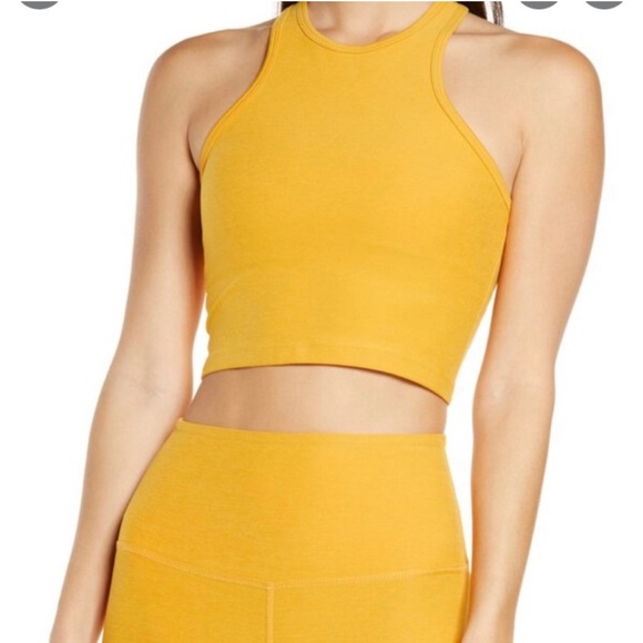 Beyond Yoga | Tops | Beyond Yoga Studio Crop Tank Sunny Citrine | Poshmark